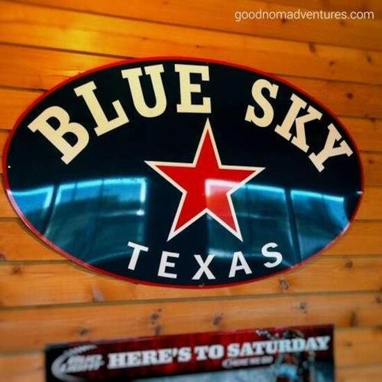 Menu at Blue Sky Texas fast food, Lubbock, 98th St