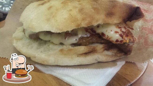 Menu at Fati Hamburger restaurant, Prishtina
