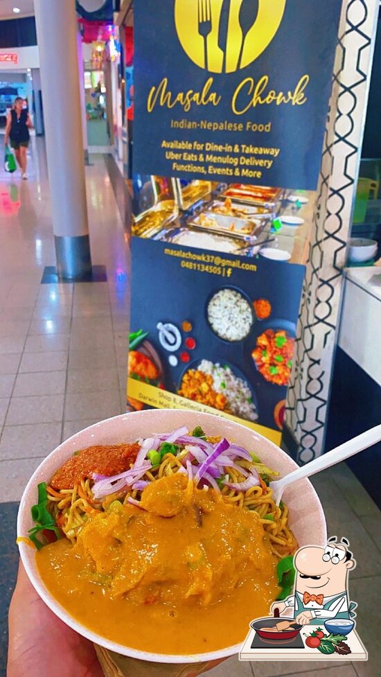 Menu at Masala Chowk restaurant, Darwin City