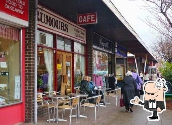 Menu at Rumours cafe, Prestatyn
