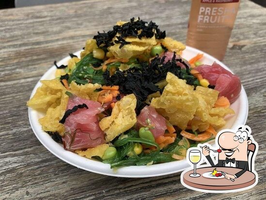 Menu at The Poké man restaurant, Melbourne