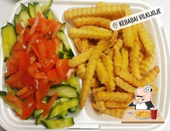 Menu at Kebabai Vilkijoje restaurant, Vilkija