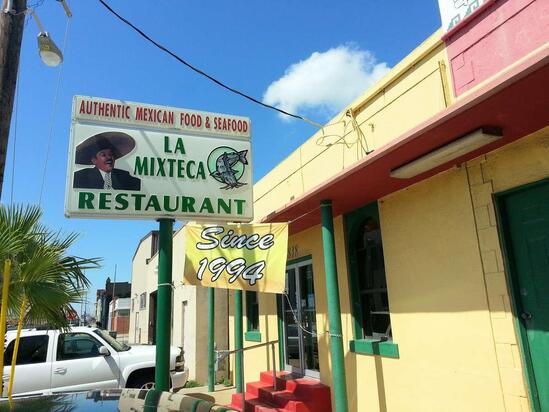 Menu at La Mixteca Mexican Restaurant, Galveston