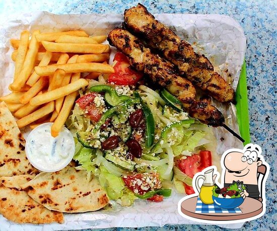 Menu at Alexandros Take-Out restaurant, Toronto, 484 Danforth Ave