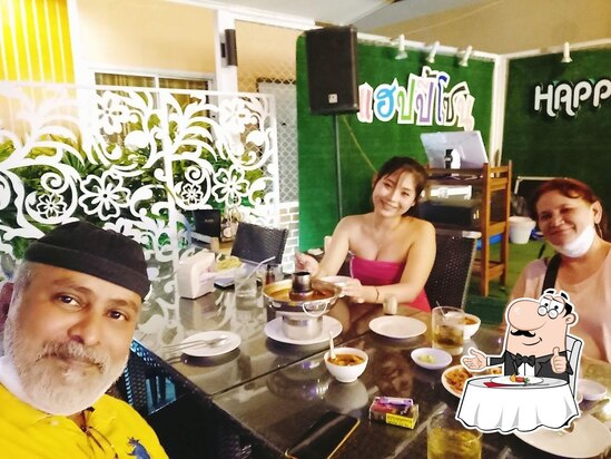 Menu at happy Zone Karaoke restaurant, Phuket