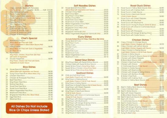 Menu at Corby Kitchen restaurant, Corby