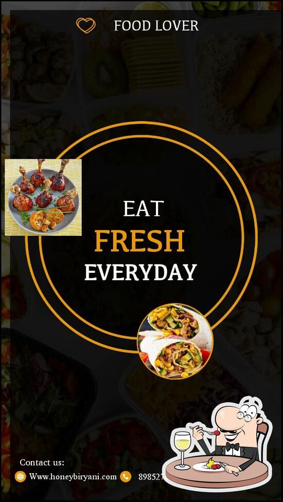 Menu at VR Honey Biryani, Vijayawada, Red Cir