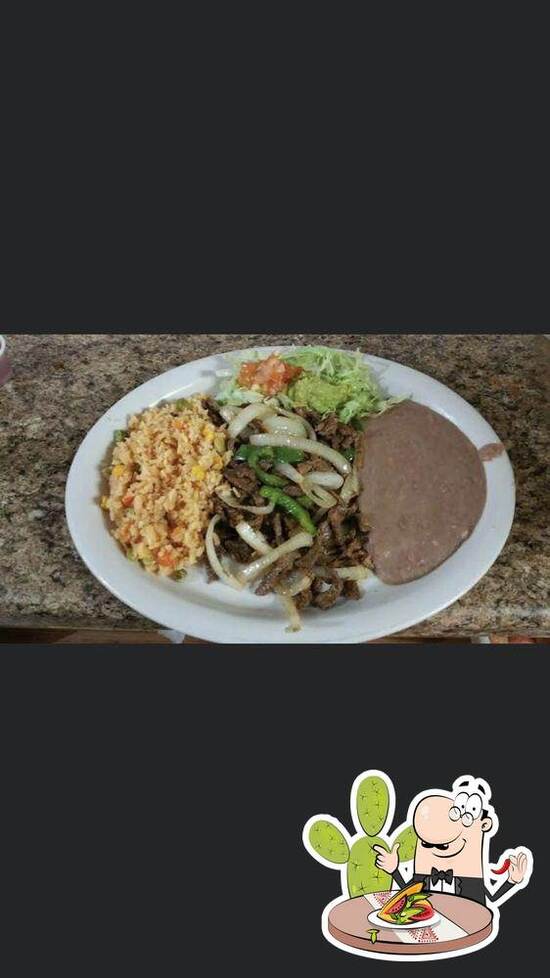 Menu at Mary's Tacos restaurant, Shiner