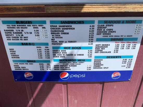 Menu at Laredo Drive In fast food, Naches