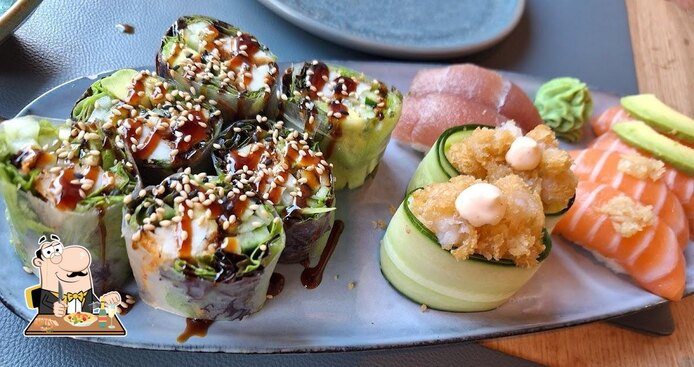 Menu at Fuyu sushi restaurant, Brande