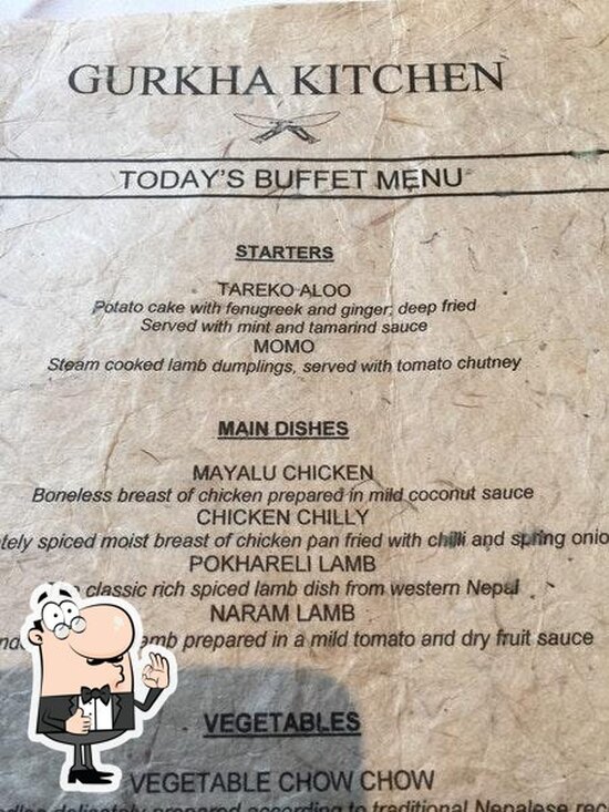Menu at Gurkha Kitchen Restaurant, Oxted