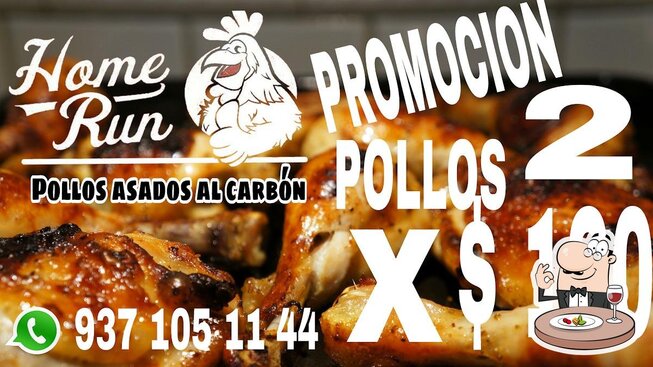 Menu at Pollos Asados Home Run restaurant, Cárdenas