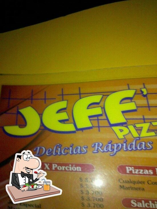 Carta del restaurante Jeff Pizza, Bogotá