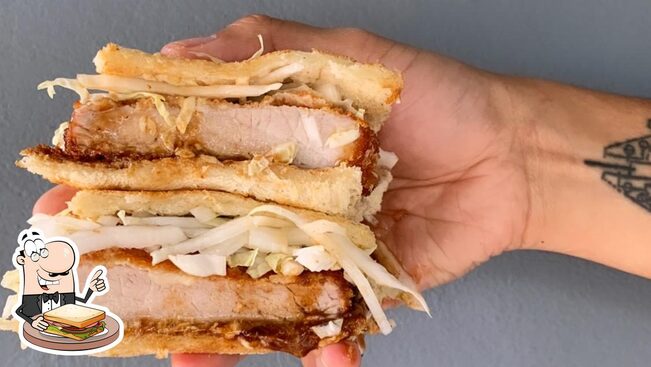 Menu at Katsu Sando restaurant, Mexico City