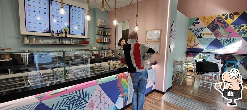 Menu at The Poke Lab restaurant, Milan, Via Nicola Antonio Porpora