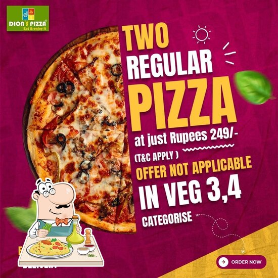 Dion's pizza, Rehan - Restaurant menu, prices and reviews