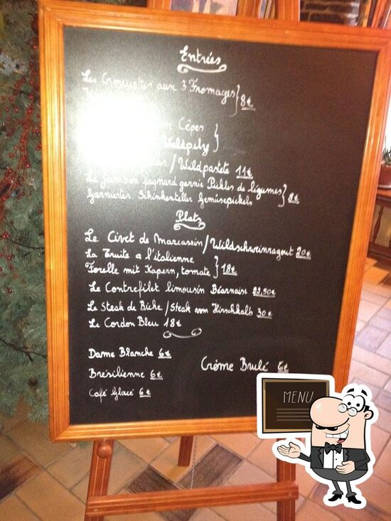 Menu at La Baraque Michel, Jalhay, Baraque Michel 36
