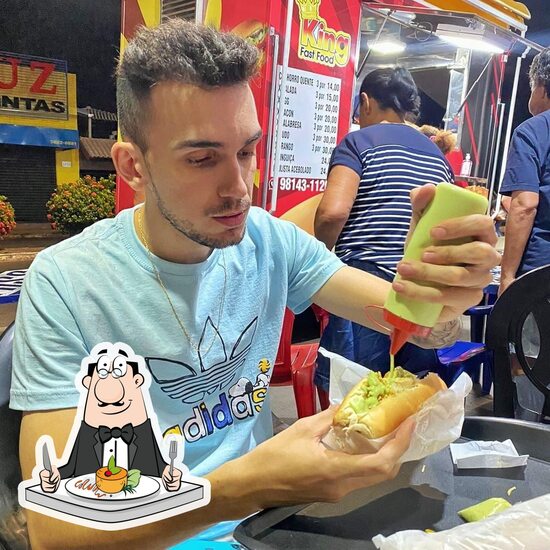 Menu at King Fast Food, Araçatuba