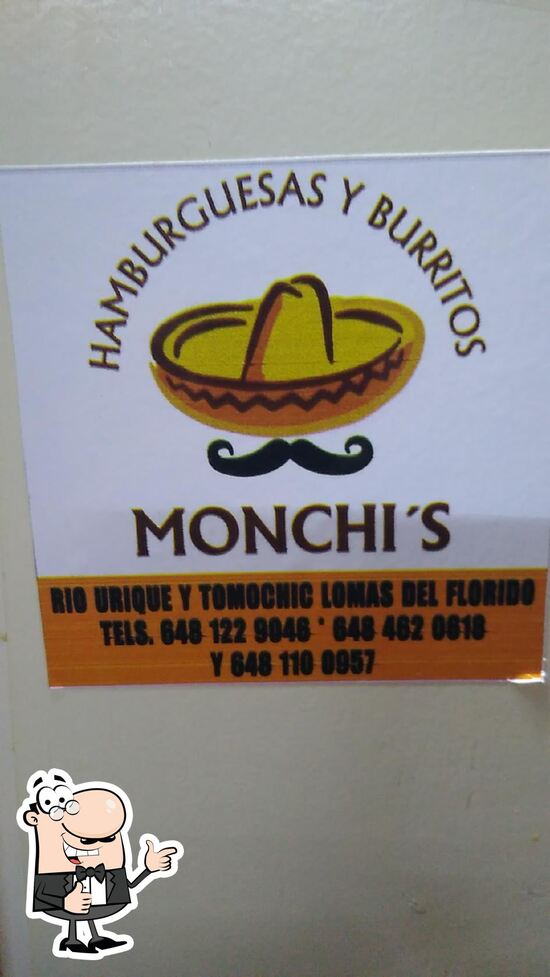 Menu at Hamburguesas y Burritos Monchi's restaurant, Camargo