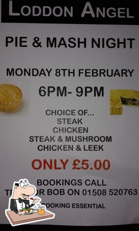 Menu at The Angel Inn Loddon pub & bar, Loddon