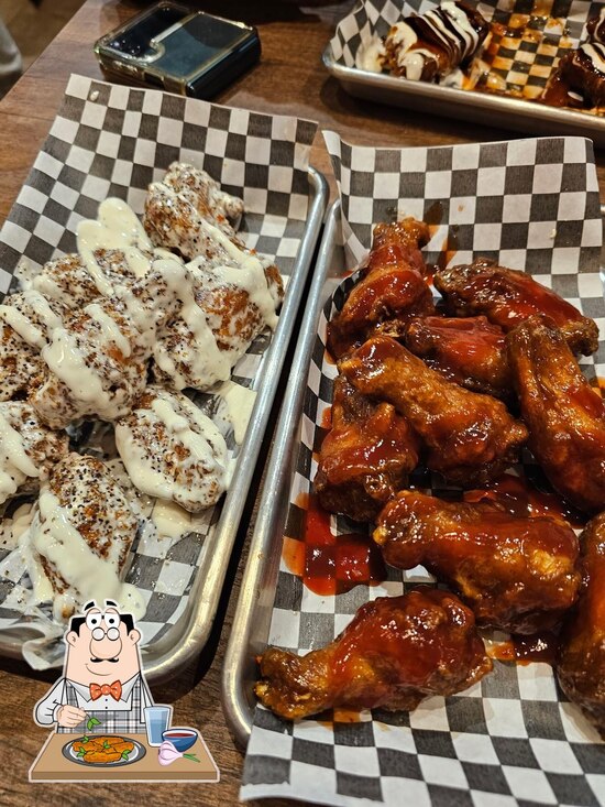 Menu at Wing Saints restaurant, Toronto