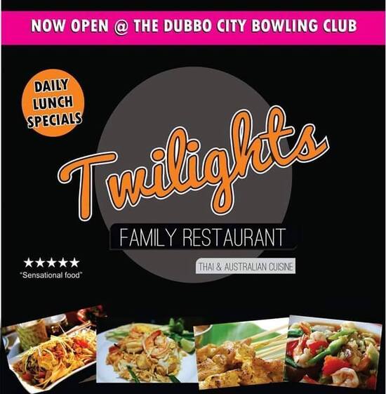 Menu at Twilights family restaurant, Dubbo