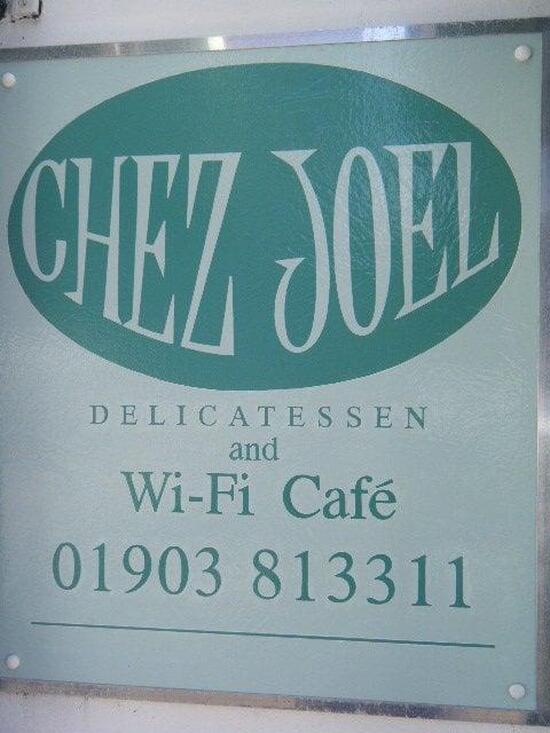 Menu at Chez Joel restaurant, Steyning
