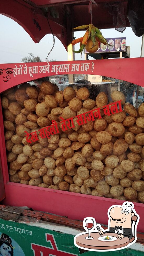 Menu at Pani Puri Stall, Bikaner