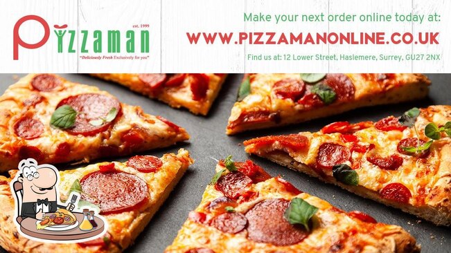 Menu at Pizzaman Haslemere pizzeria, Haslemere