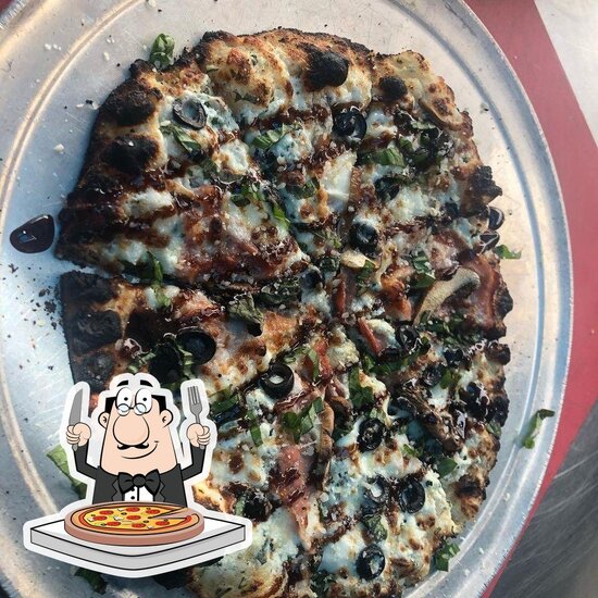 Menu at Wheels on Fire Pizza Truck, Northglenn