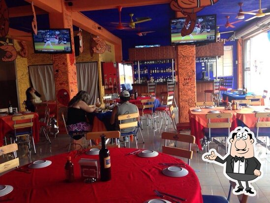 Menu at The Shrimp Factory restaurant, Cabo San Lucas