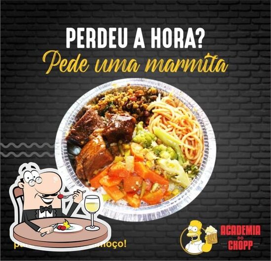 Menu em Academia do Chopp cafeteria, Lages