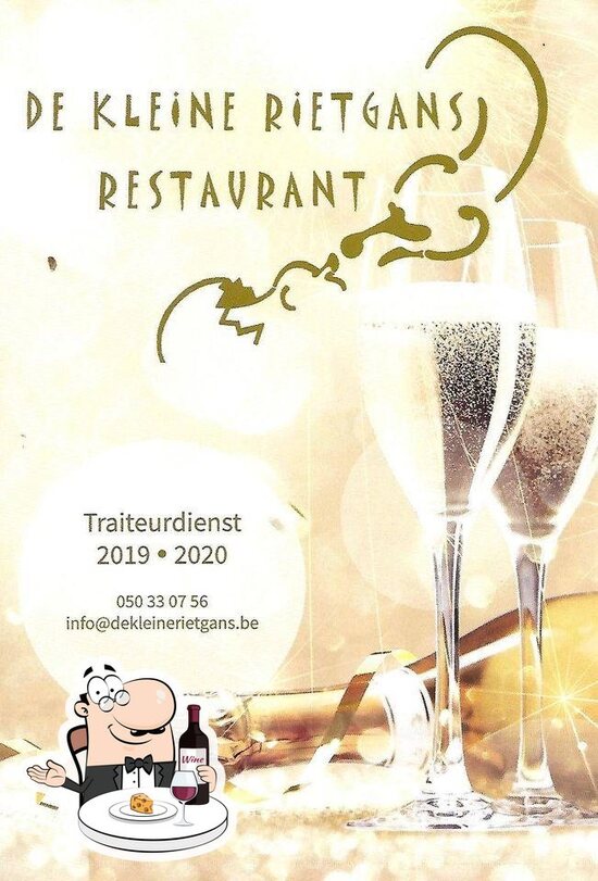 Menu at De Kleine Rietgans, Damme