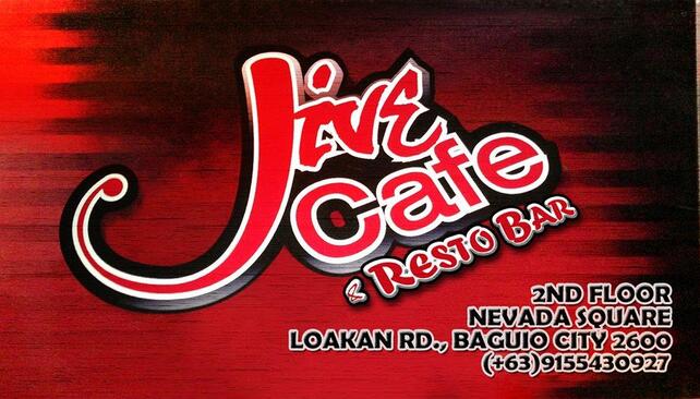 Menu at Jive Cafe and Resto Bar, Baguio