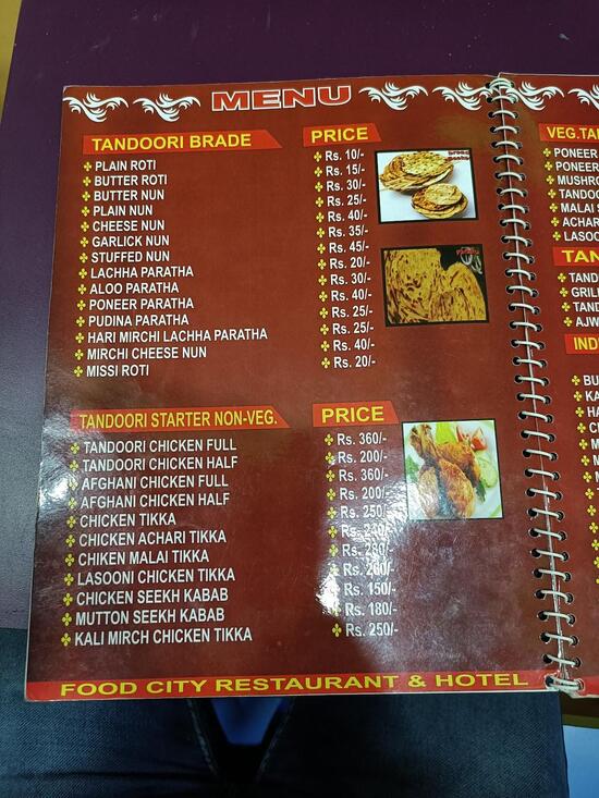 Menu at Food City Restaurant & Hotel, Durgapur