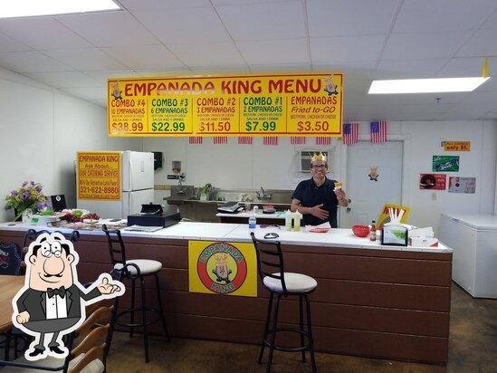 Menu at Empanada King restaurant, Melbourne