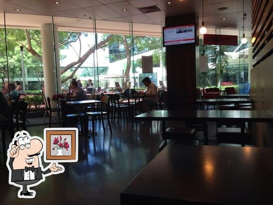 Menu at Hudsons Coffee restaurant, Tugun, Fred Mackay House