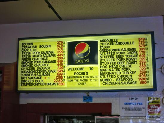Menu at Crispy Cajun of Eunice restaurant, Eunice