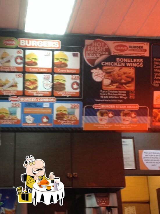 Menu at Crave Burger restaurant, Lapu-Lapu City