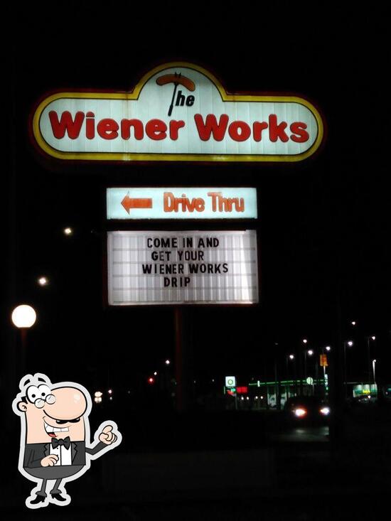 Menu at Wiener Works restaurant, Fayetteville, Ramsey St