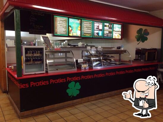 Menu at Praties Derwent park fast food, Derwent Park