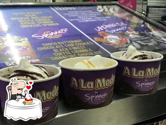 Menu at Spinner Ice Cream desserts, Quezon City