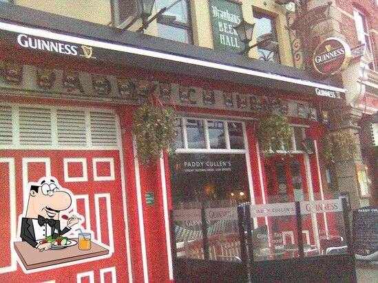 Menu at Paddy Cullen's Pub, Dublin