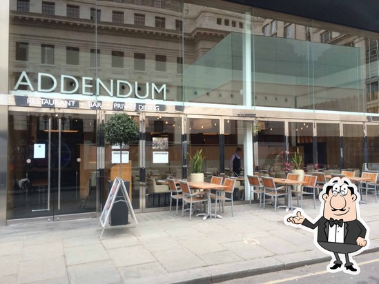 Addendum in London - Restaurant menu