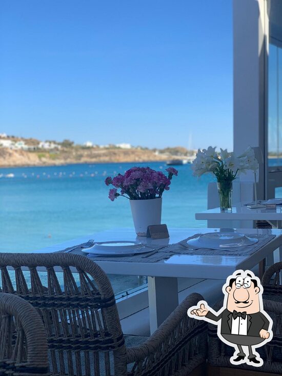 Menu at Blue Myth Restaurant, Mikonos