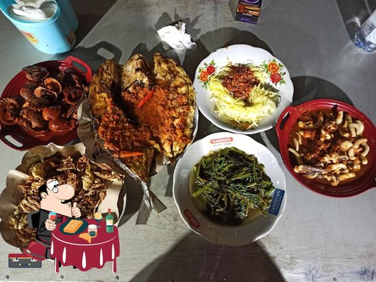 Menu at Sari Laut Mbak Atun restaurant, Makassar