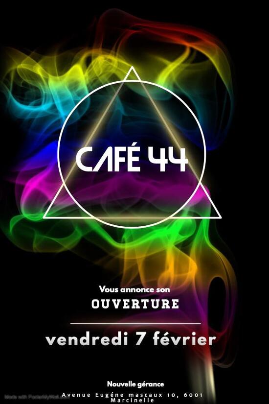 Menu at Café 44, Charleroi