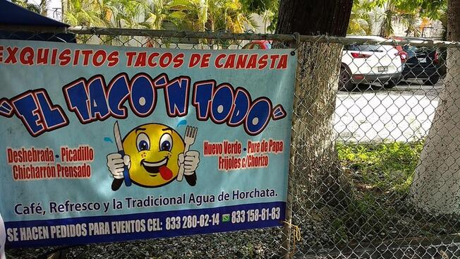 Menu at El Taco'n Todo restaurant, Ciudad Madero