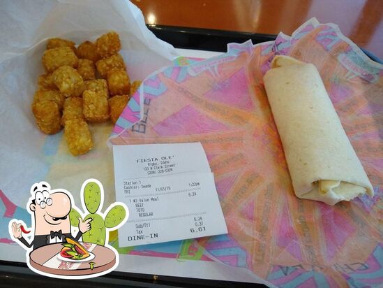Menu at Fiesta Ole' restaurant, Rigby