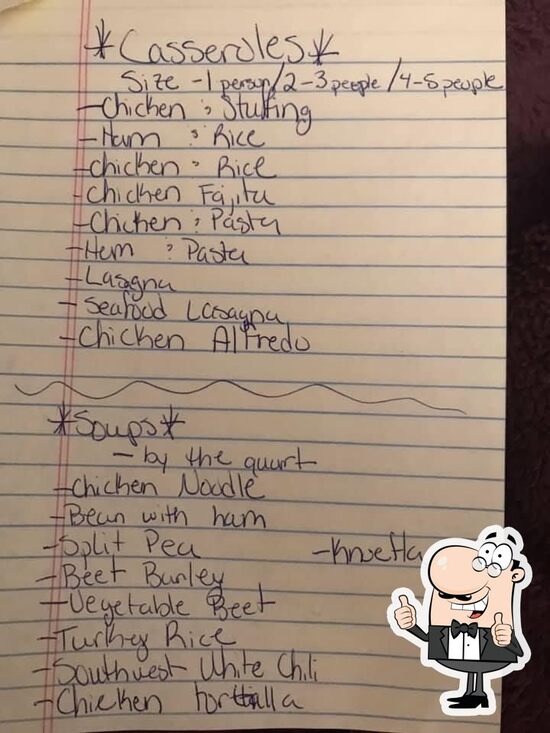 Menu at Homemade Kitchen restaurant, Livingston